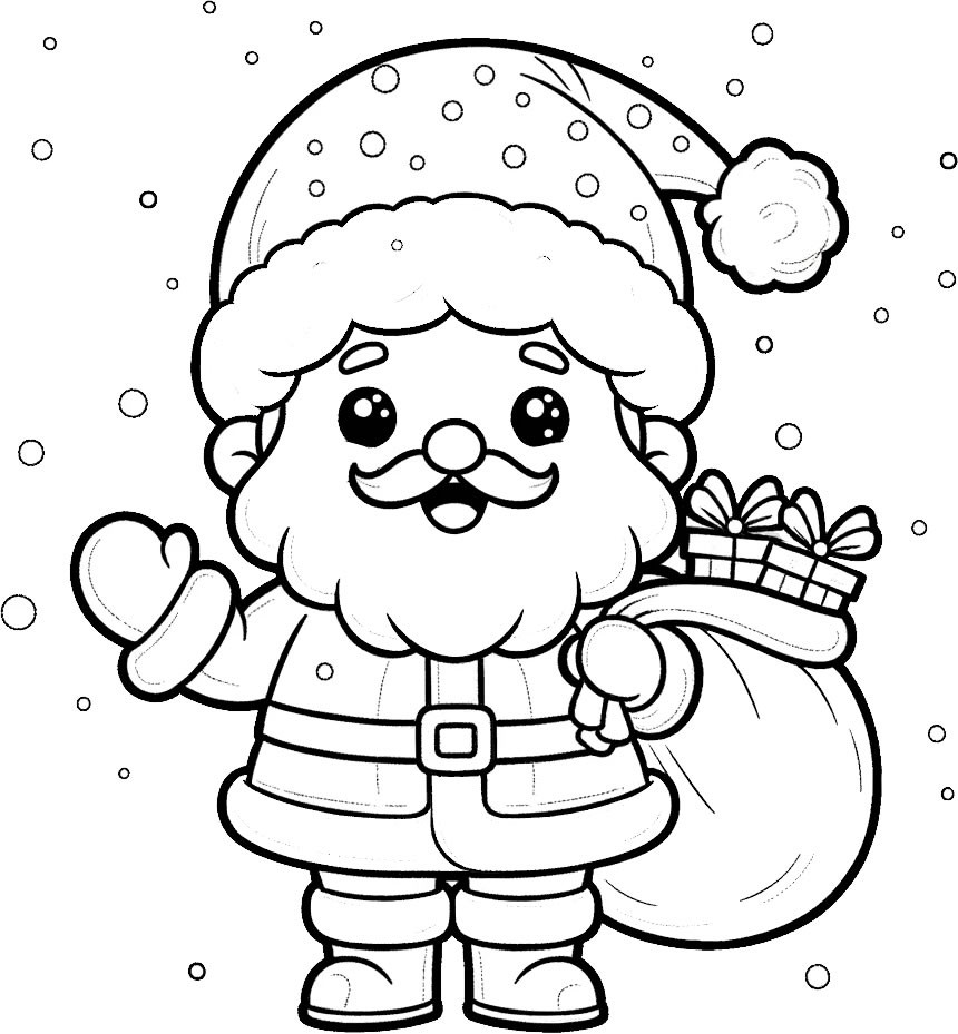 Coloring Pages of Santa Claus - Free PDF Printables