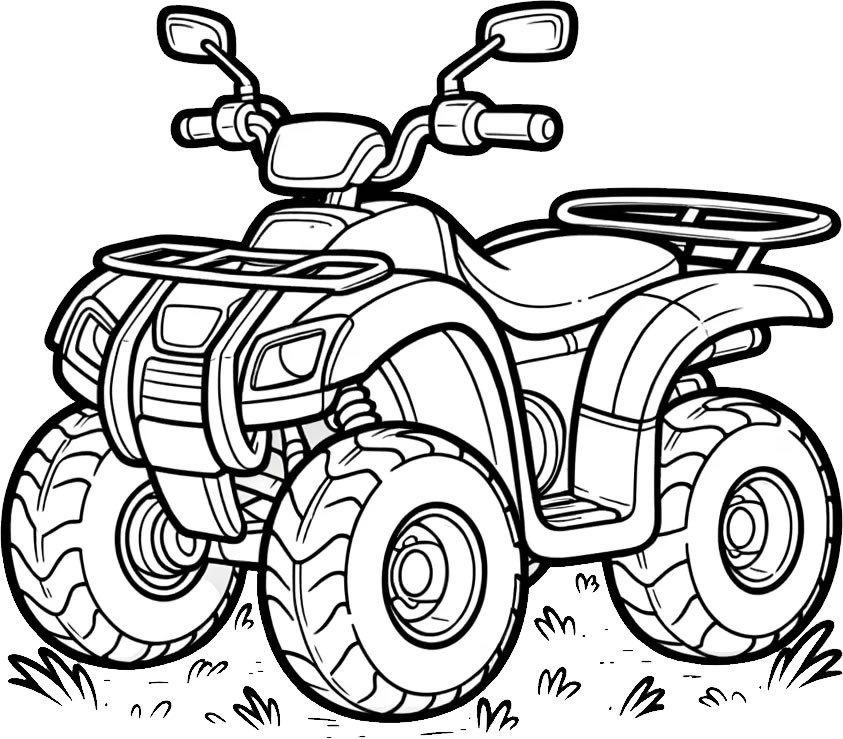 Four-Wheeler Coloring Pages - Free PDF Printables