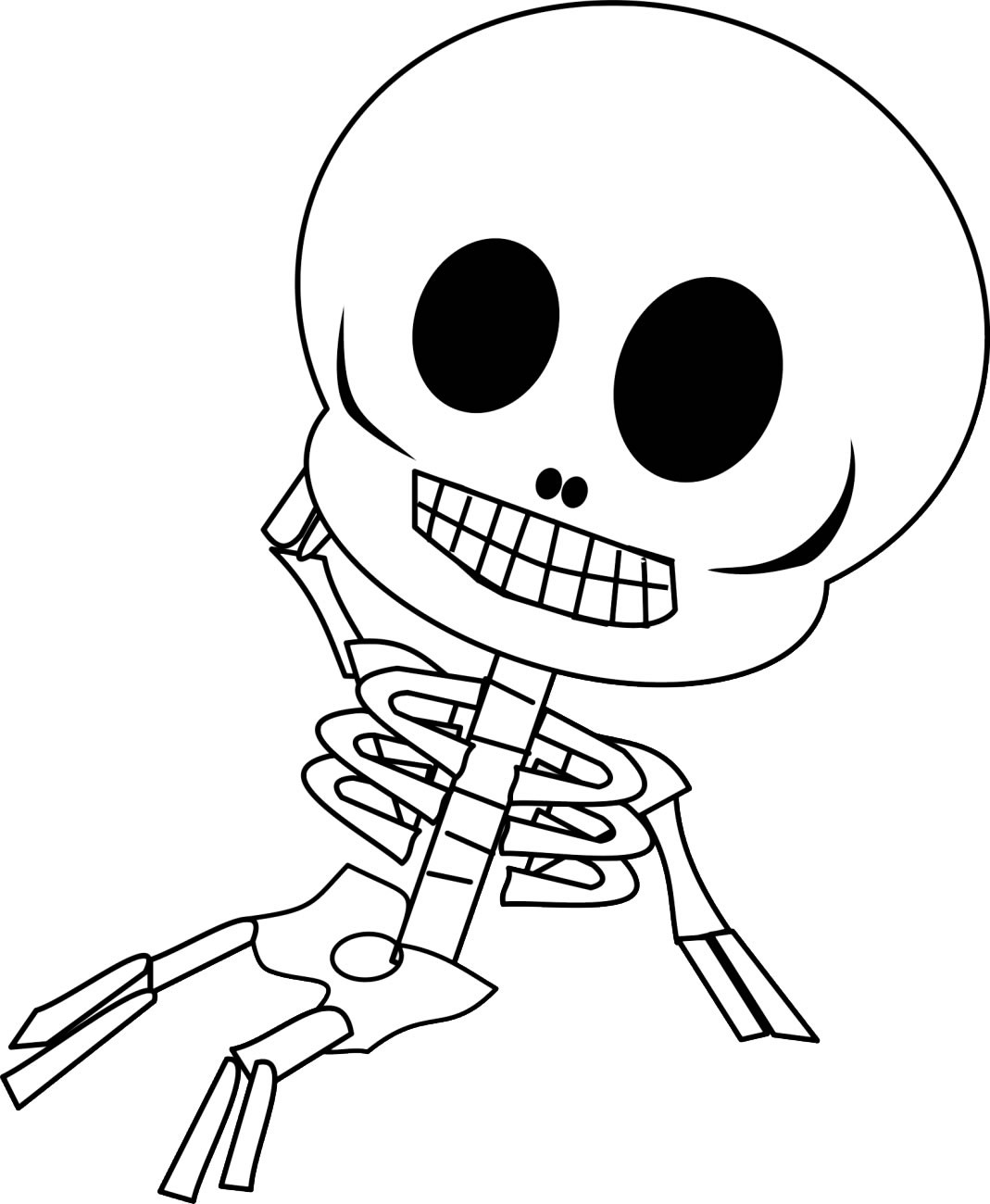 Skeleton Coloring Pages - Free PDF Printables