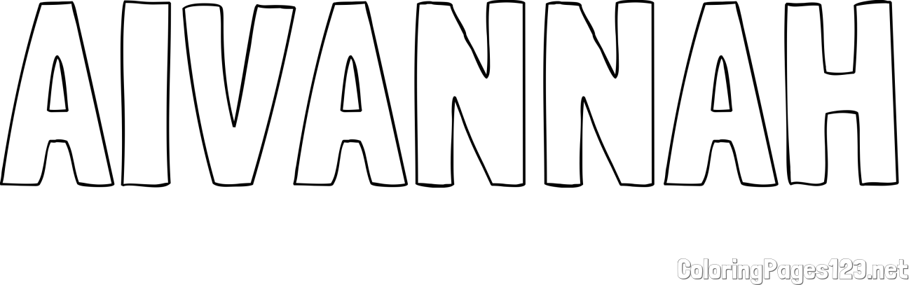AIVANNAH Coloring Page