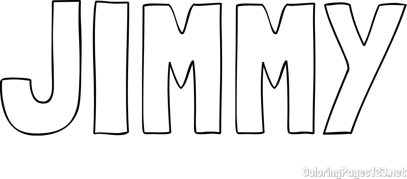 JIMMY Coloring Page