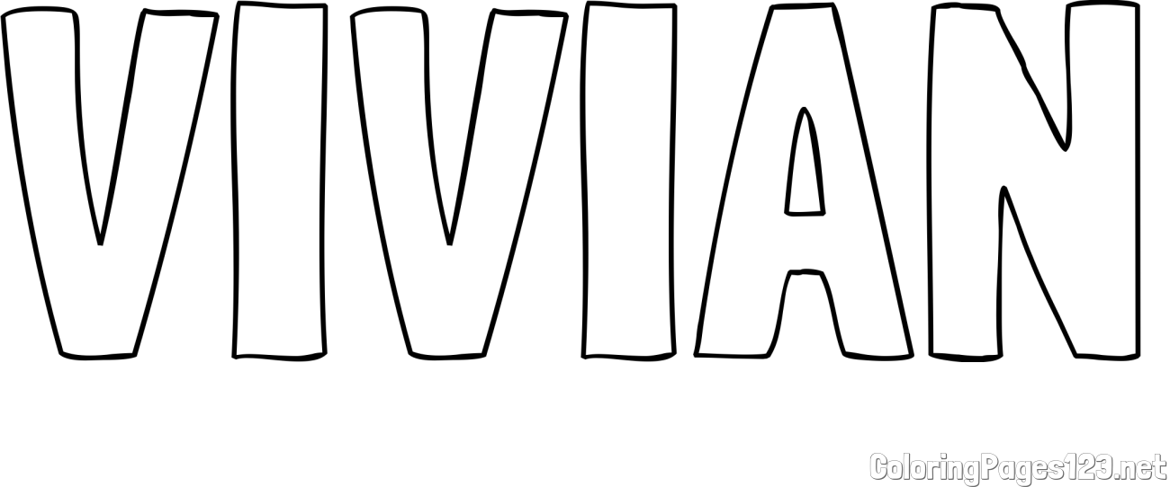 VIVIAN Coloring Page