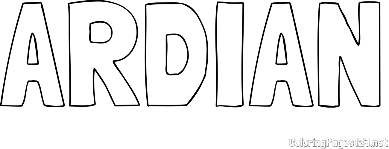 ARDIAN Coloring Page