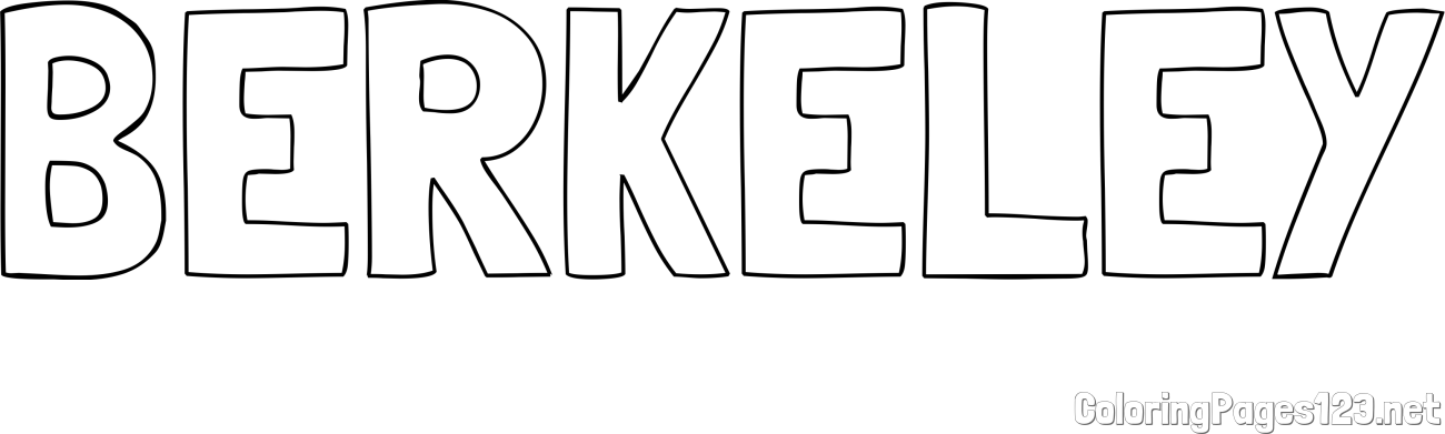 BERKELEY Coloring Page