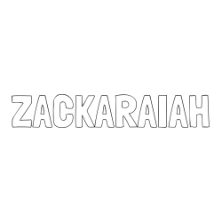 ZACKARAIAH Coloring Page