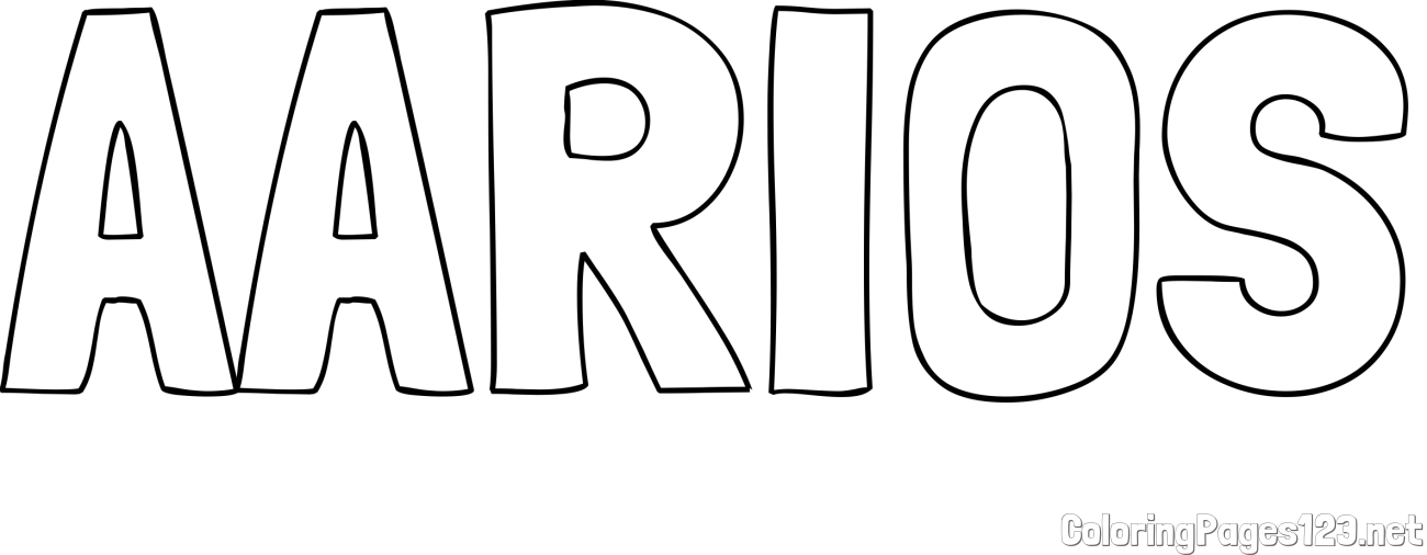 AARIOS Coloring Page