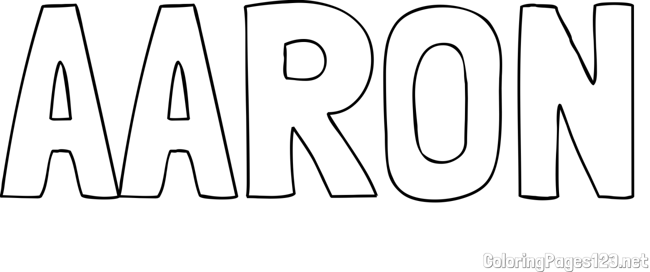 AARON Coloring Page