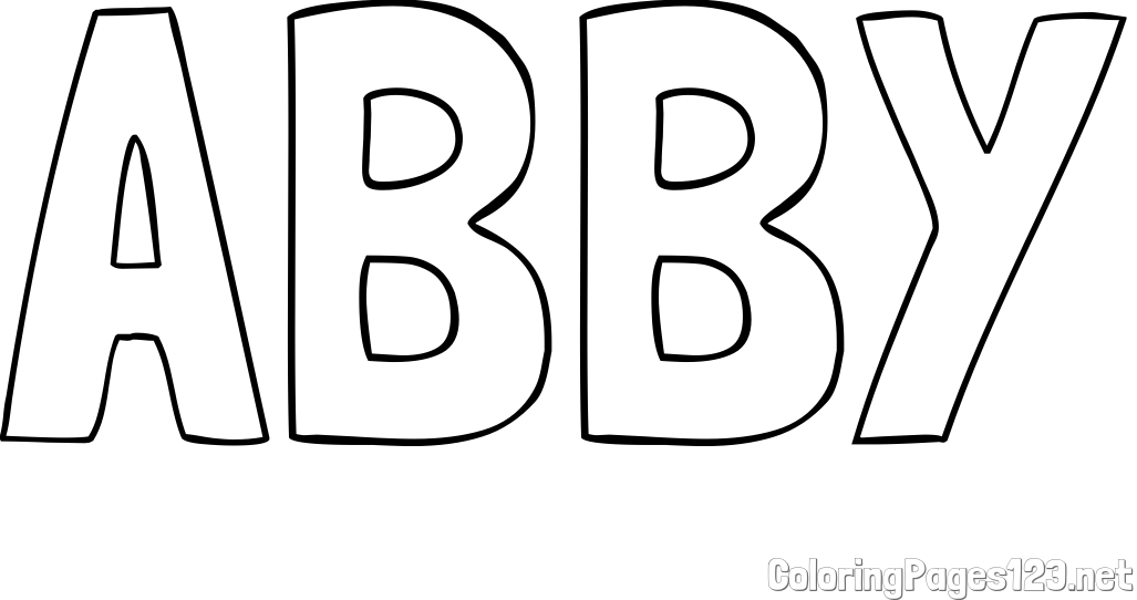 ABBY Coloring Page