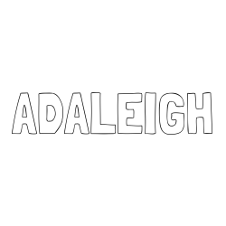 ADALEIGH Coloring Page