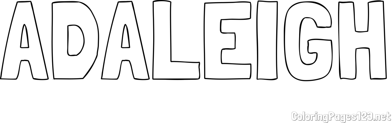 ADALEIGH Coloring Page