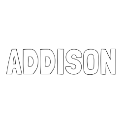 ADDISON Coloring Page