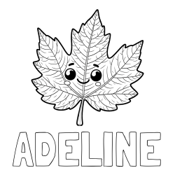 ADELINE Coloring Page