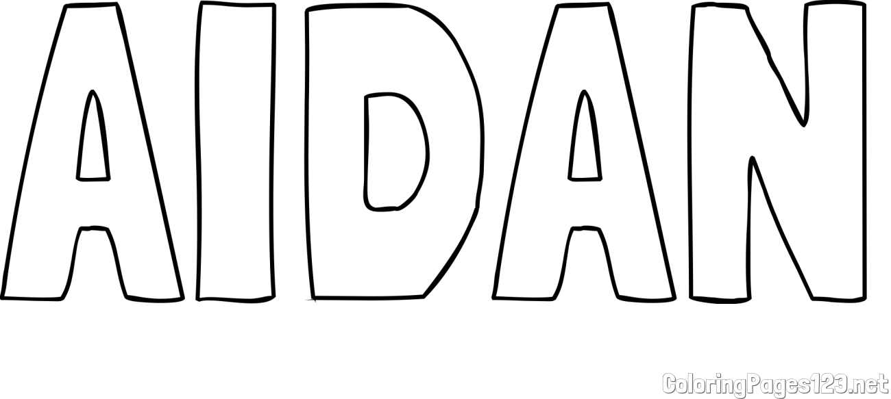 AIDAN Coloring Page