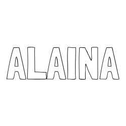 ALAINA Coloring Page