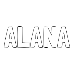 ALANA Coloring Page