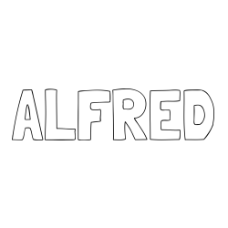 ALFRED Coloring Page