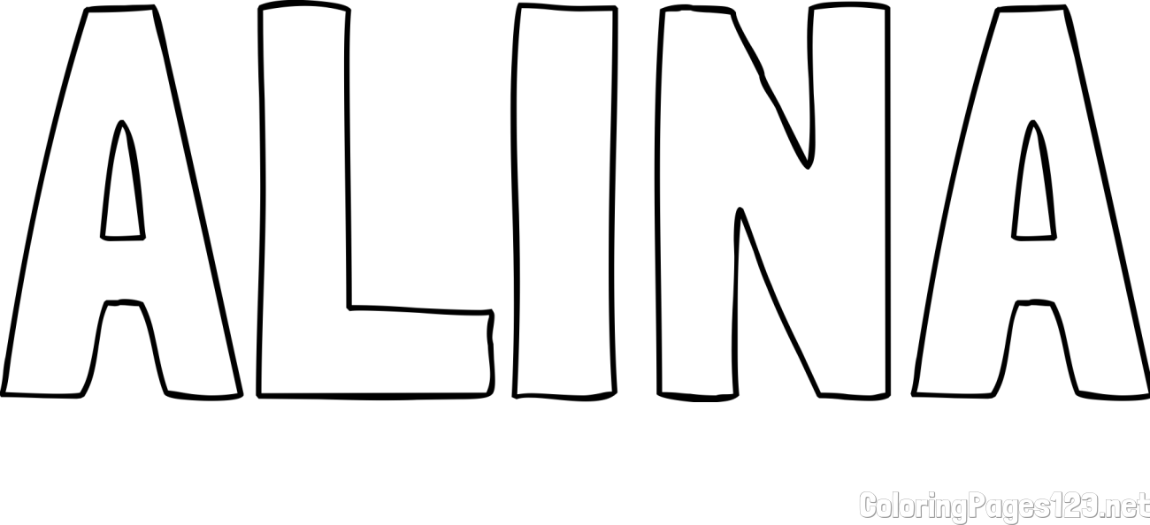 ALINA Coloring Page