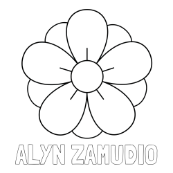 ALYN ZAMUDIO Coloring Page and Flower Without Stem Coloring Page