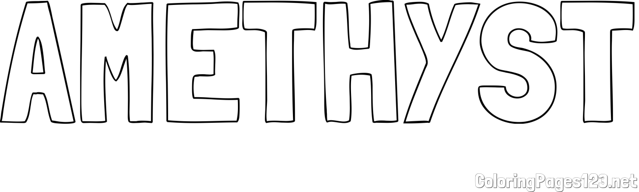 AMETHYST Coloring Page