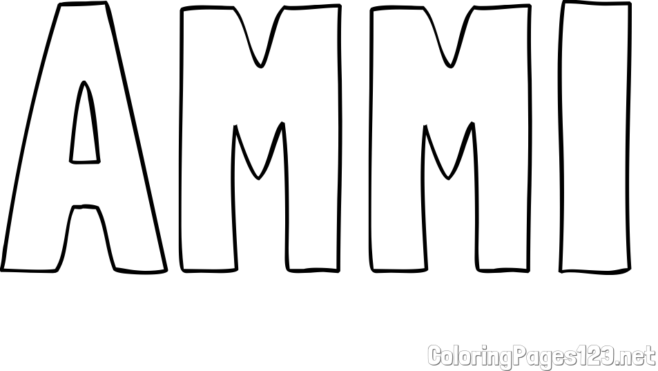 AMMI Coloring Page