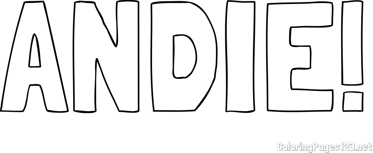 ANDIE! Coloring Page