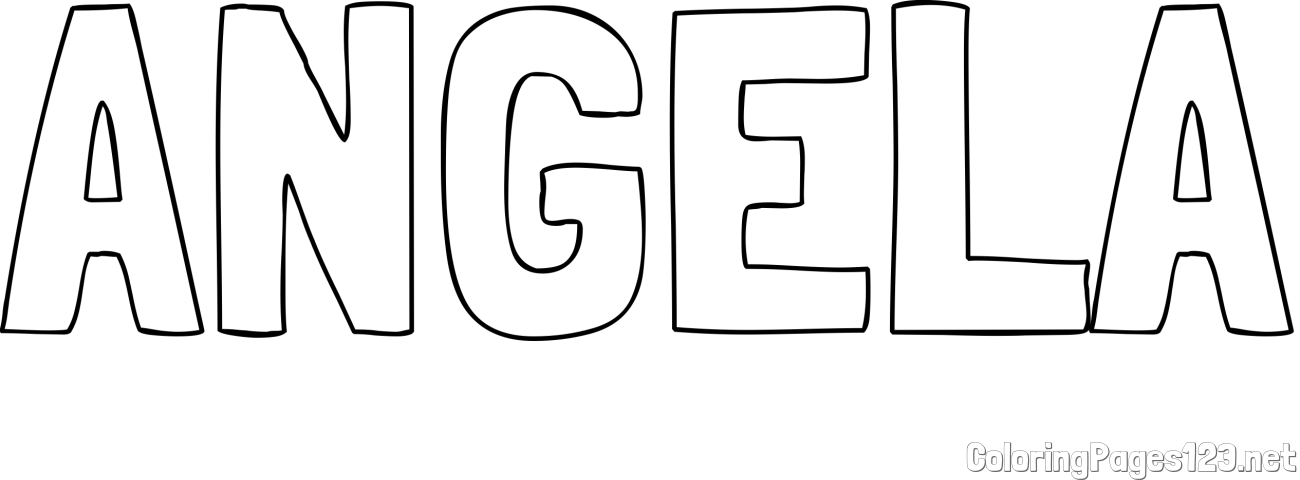 ANGELA Coloring Page