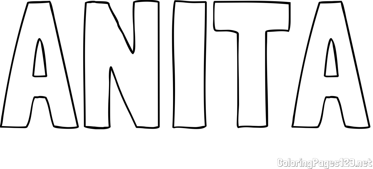 ANITA Coloring Page