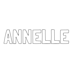 ANNELLE Coloring Page