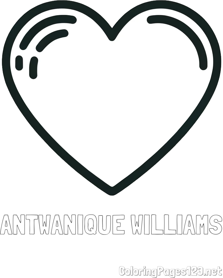 ANTWANIQUE WILLIAMS Coloring Page and Free Printable Coloring Page of a ...
