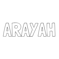 ARAYAH Coloring Page