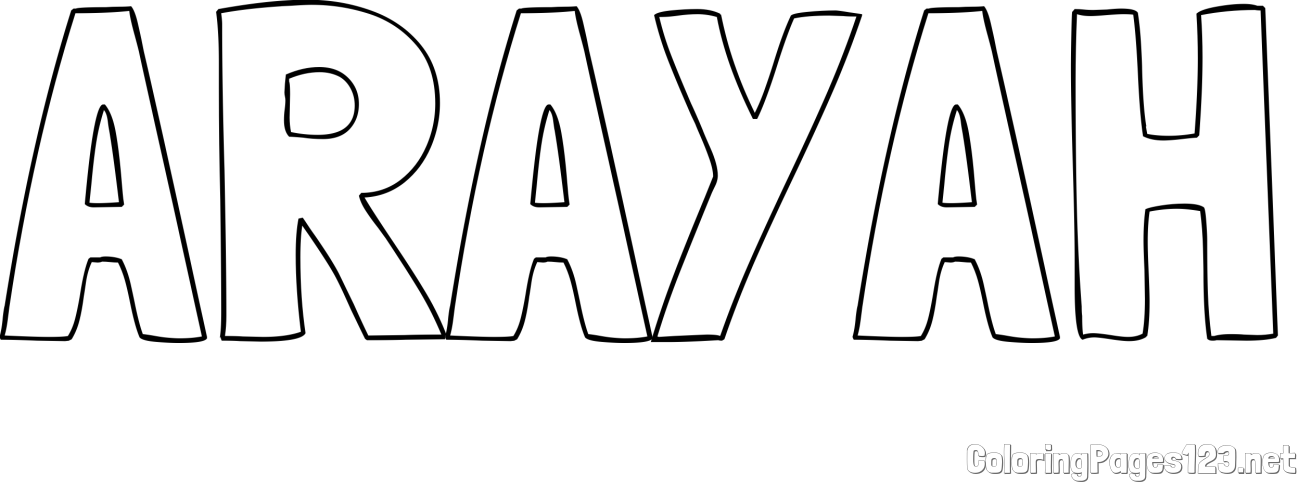ARAYAH Coloring Page
