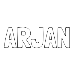 ARJAN Coloring Page
