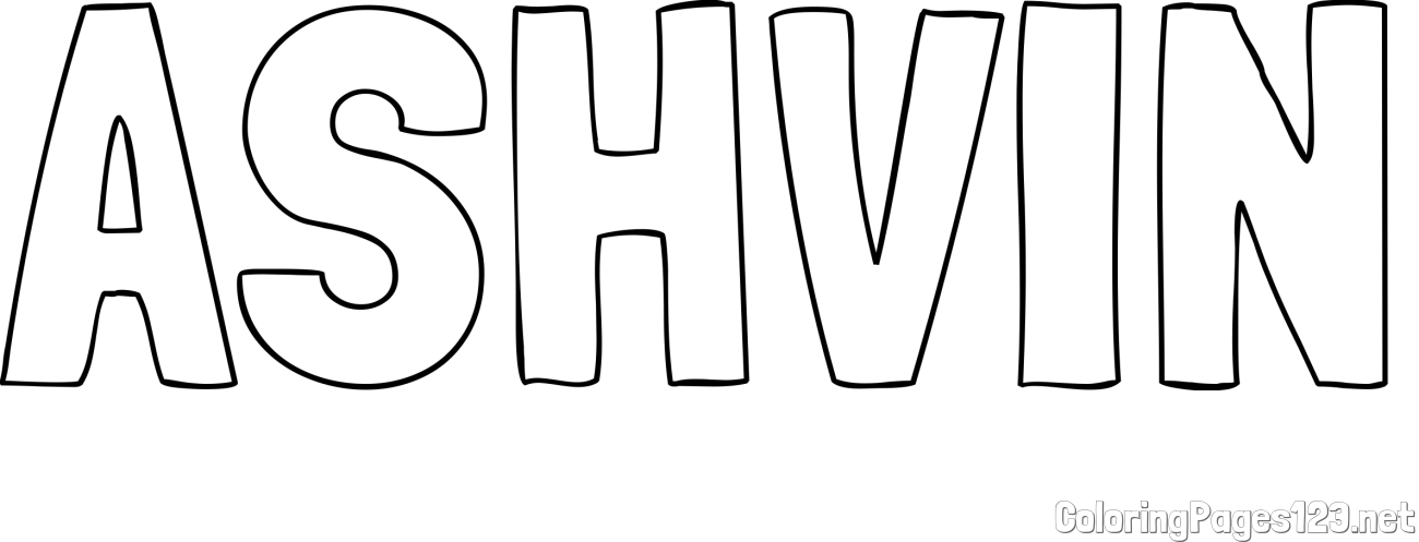 ASHVIN Coloring Page