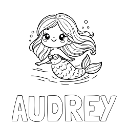 AUDREY Coloring Page