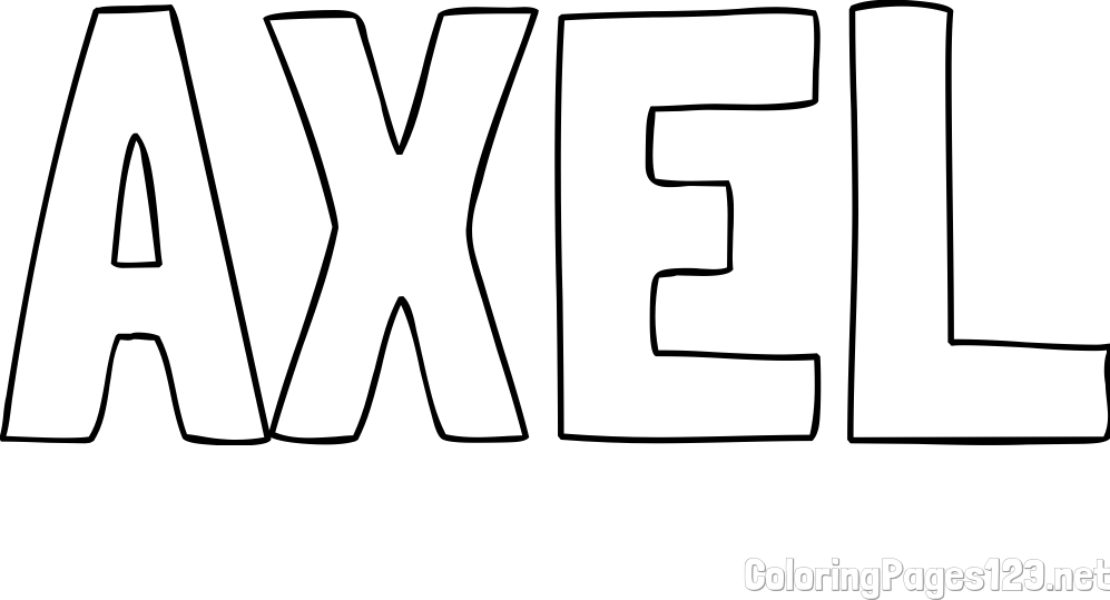 AXEL Coloring Page