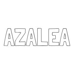 AZALEA Coloring Page