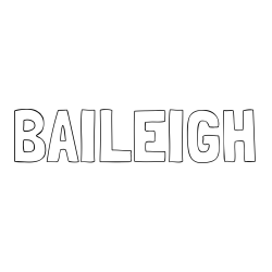 BAILEIGH Coloring Page