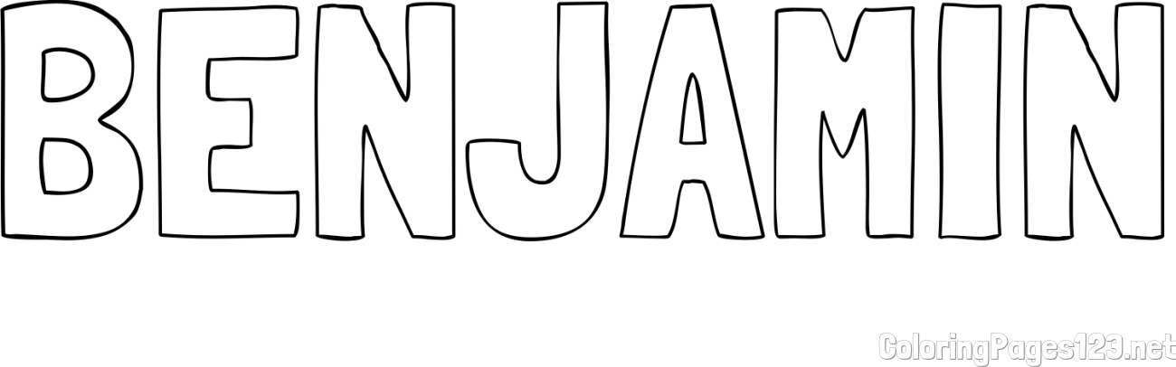 BENJAMIN Coloring Page