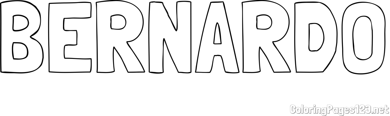 BERNARDO Coloring Page