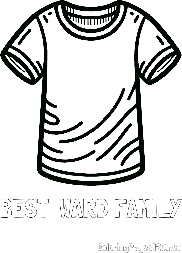 BEST WARD FAMILY Coloring Page and Kids’ T-Shirt Coloring Page
