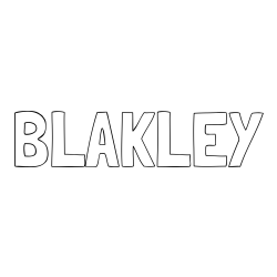 BLAKLEY Coloring Page