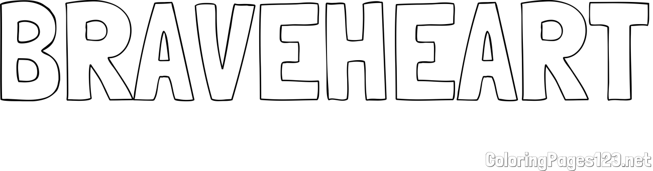 BRAVEHEART Coloring Page