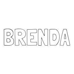 BRENDA Coloring Page