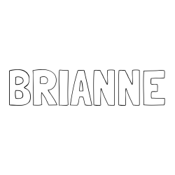 BRIANNE Coloring Page