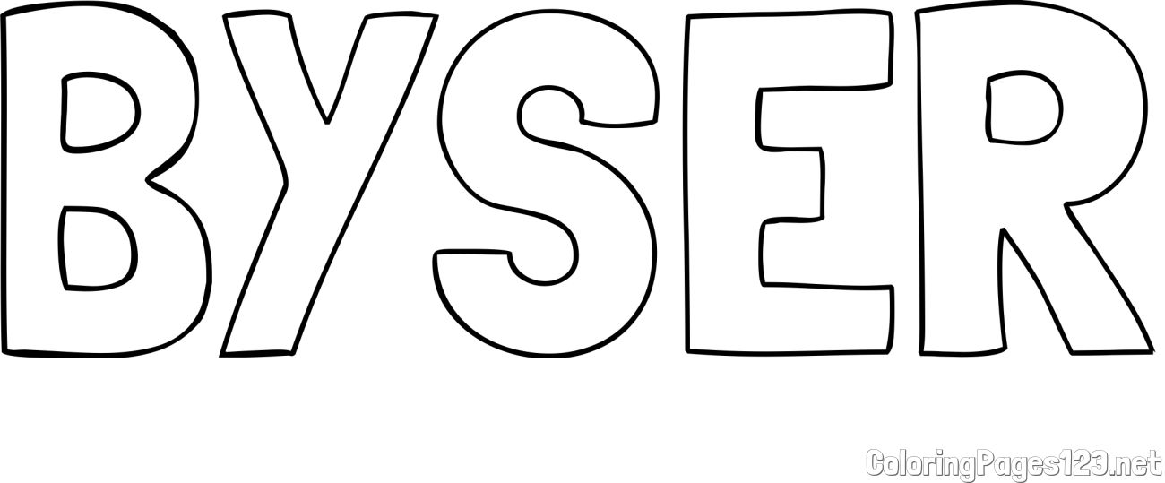BYSER Coloring Page