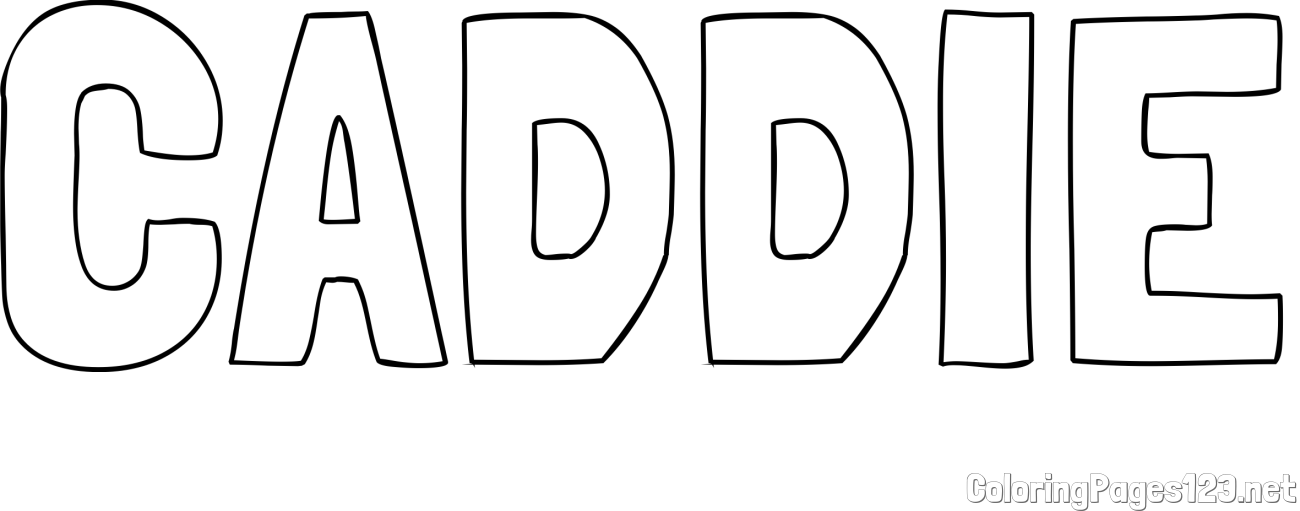 CADDIE Coloring Page