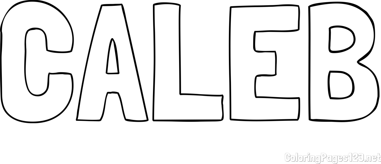 CALEB Coloring Page