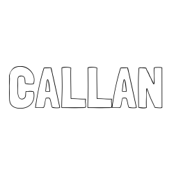CALLAN Coloring Page