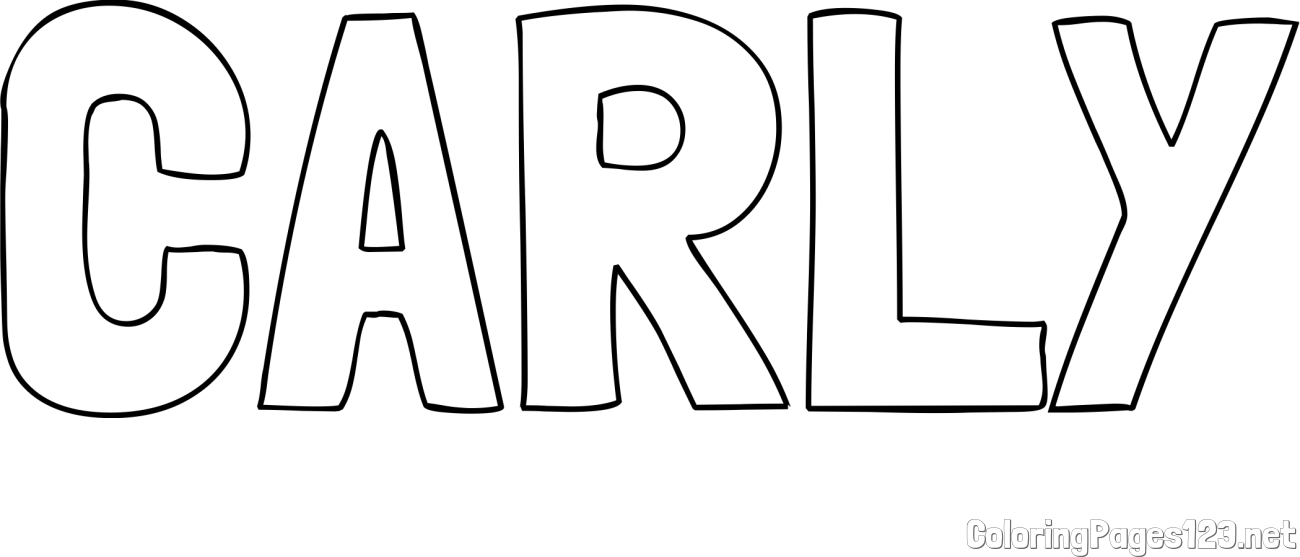 CARLY Coloring Page