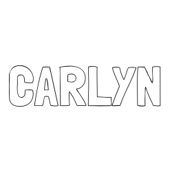 CARLYN Coloring Page
